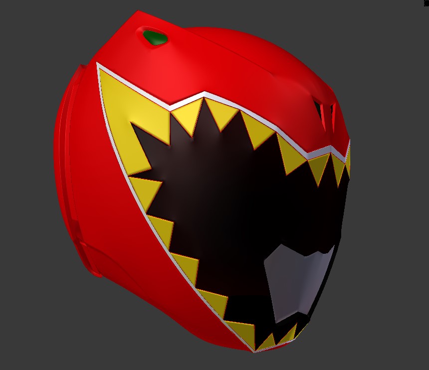 Dino Charge Red Ranger helmet - MẪU IN 3D