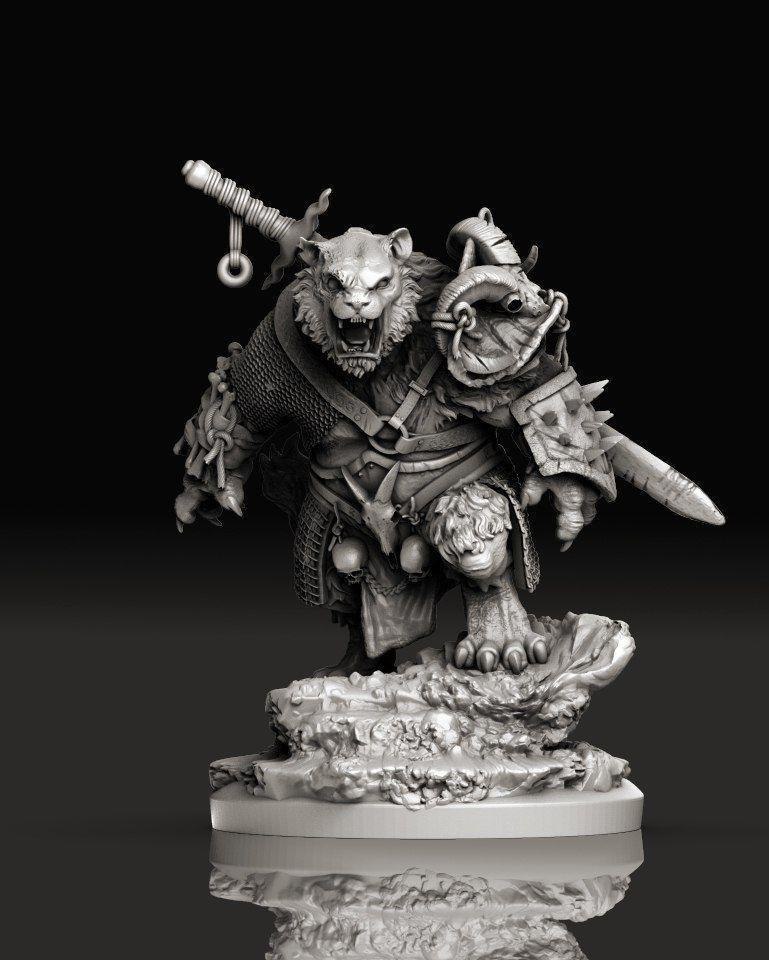 Tiger miniature - MẪU IN 3D